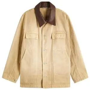 Auralee Organic Cotton Duck Blouson In Light Beige - 35% Off